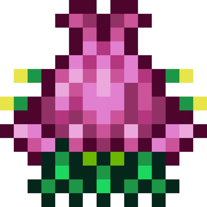 Plantera Map Icon terraria Bead Pixel Art - Etsy