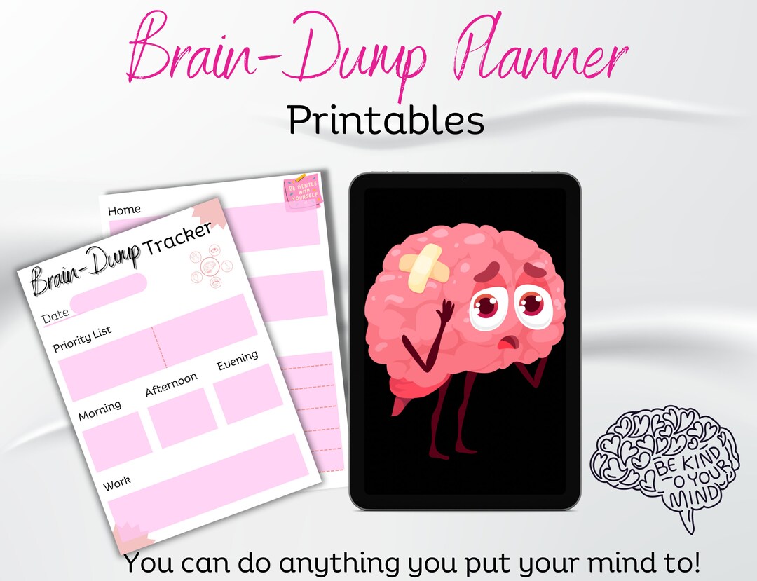 Brain Dump Tracker Priority List Brain Dump Checklist Work - Etsy
