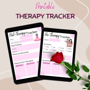 Pre Therapy Tracker Post Therapy Tracker Pink Tracker - Etsy