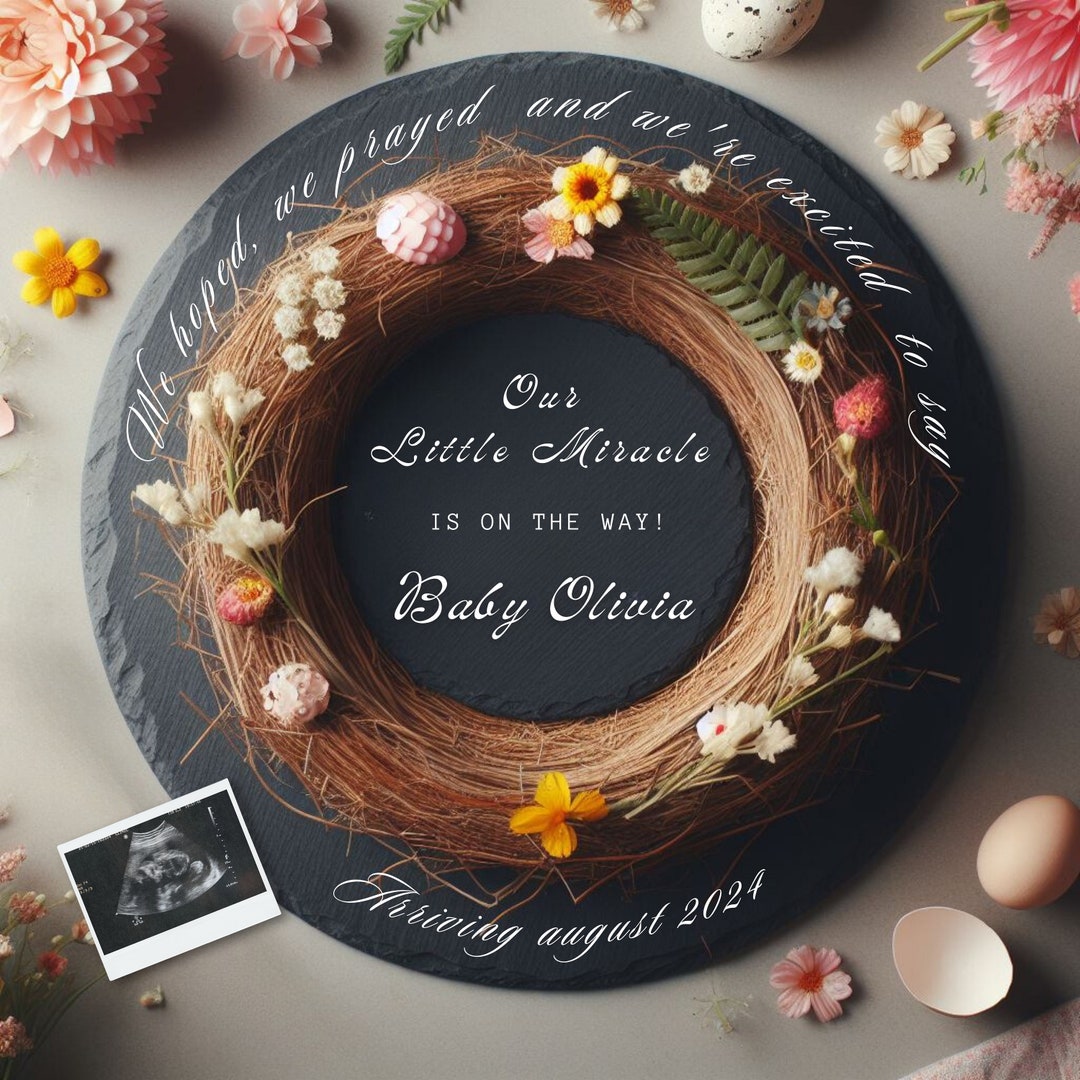 Our Little Miracle is on the Way Pregnancy Announcement, Social Media ...