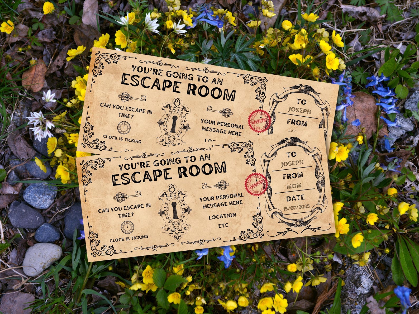 Escape Room Ticket Invitation Template (digital Download) - Etsy