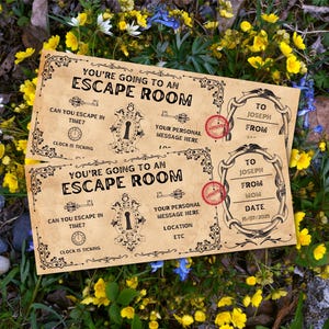 Escape Room Ticket Invitation Template (digital Download) - Etsy