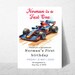 Racing Birthday Invitation Boy Digital Mobile Phone Electronic Email ...