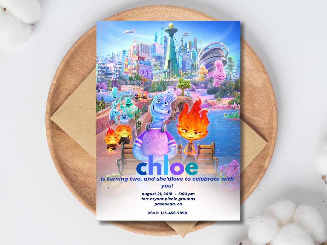 Editable Elemental Invitation Template Elemental Birthday - Etsy