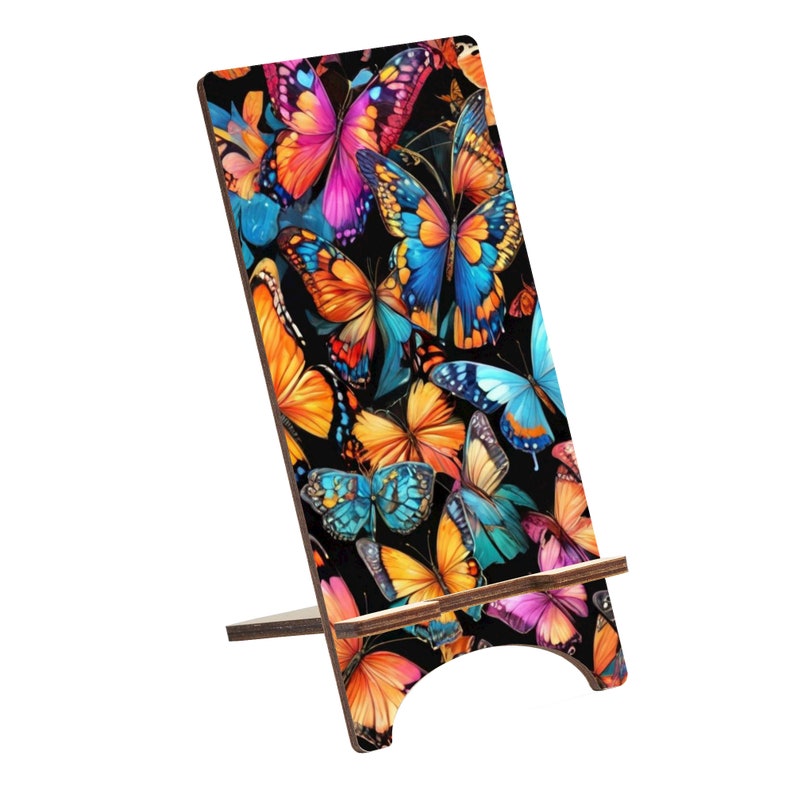 Winged Wood Phone Stand, Aesthetic Holder for iPhone 14 13 12 11 Pro ...
