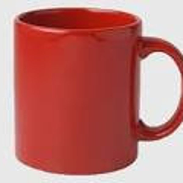 Red Mug - Etsy