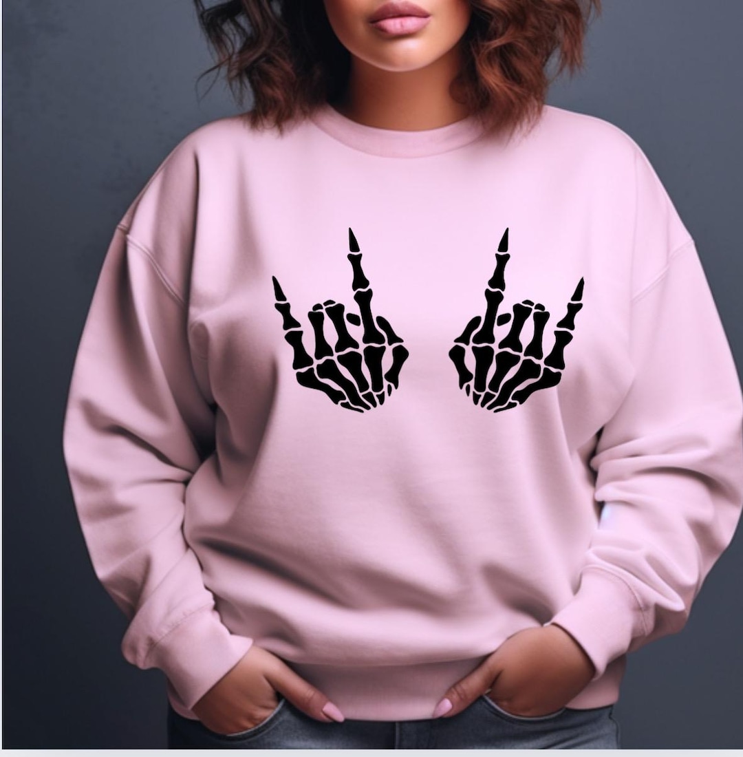 Skeleton Hands Shirt | Halloween Shirt | Spooky Season Shirt | Women's ...