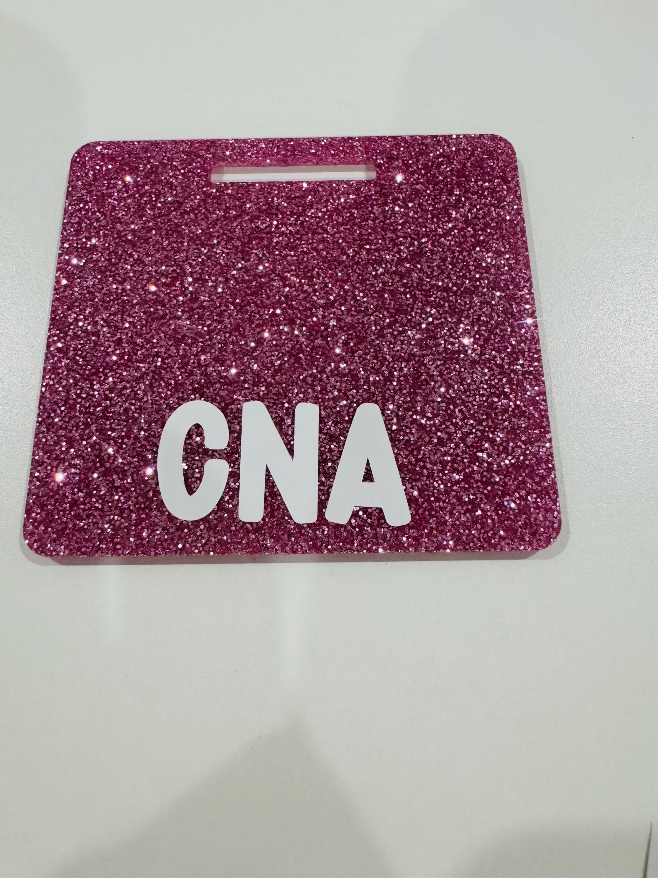 PCT Glitter Badge | Nurse ID Badge | Badge Reel | Nurse Badge | ID ...