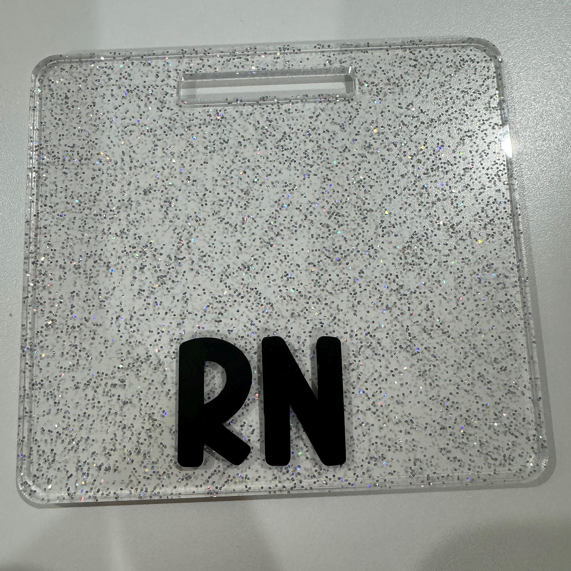 PCT Glitter Badge | Nurse ID Badge | Badge Reel | Nurse Badge | ID ...
