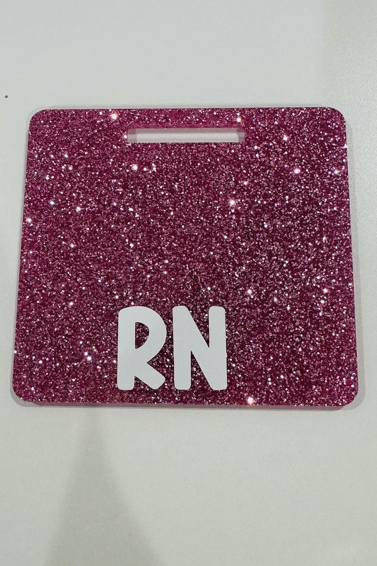 PCT Glitter Badge | Nurse ID Badge | Badge Reel | Nurse Badge | ID ...