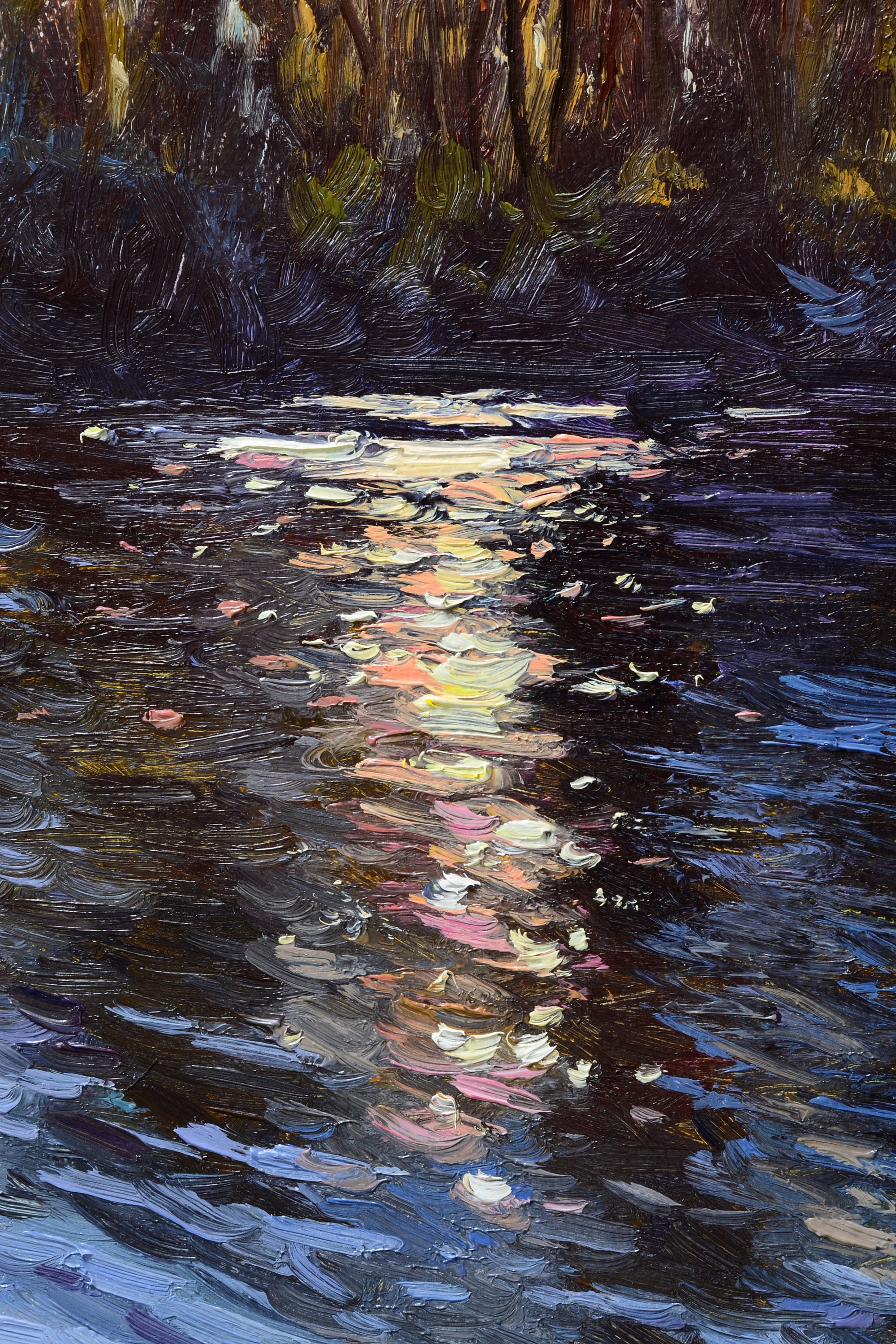 ORIGINAL OIL PAINTING Realism, Oil Painting, Landscape, Sunset ...