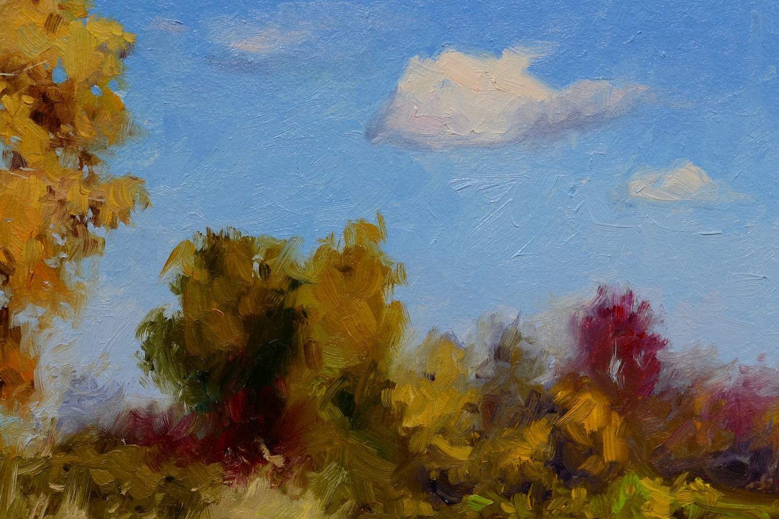 ORIGINAL OIL PAINTING Realistic Painting Oil Painting Autumn Landscape ...