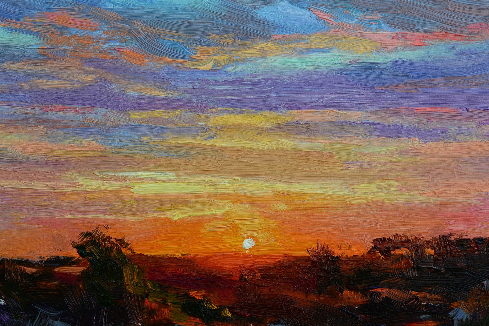 ORIGINAL OIL PAINTING Realism, Oil Painting, Landscape, Prop Painting ...