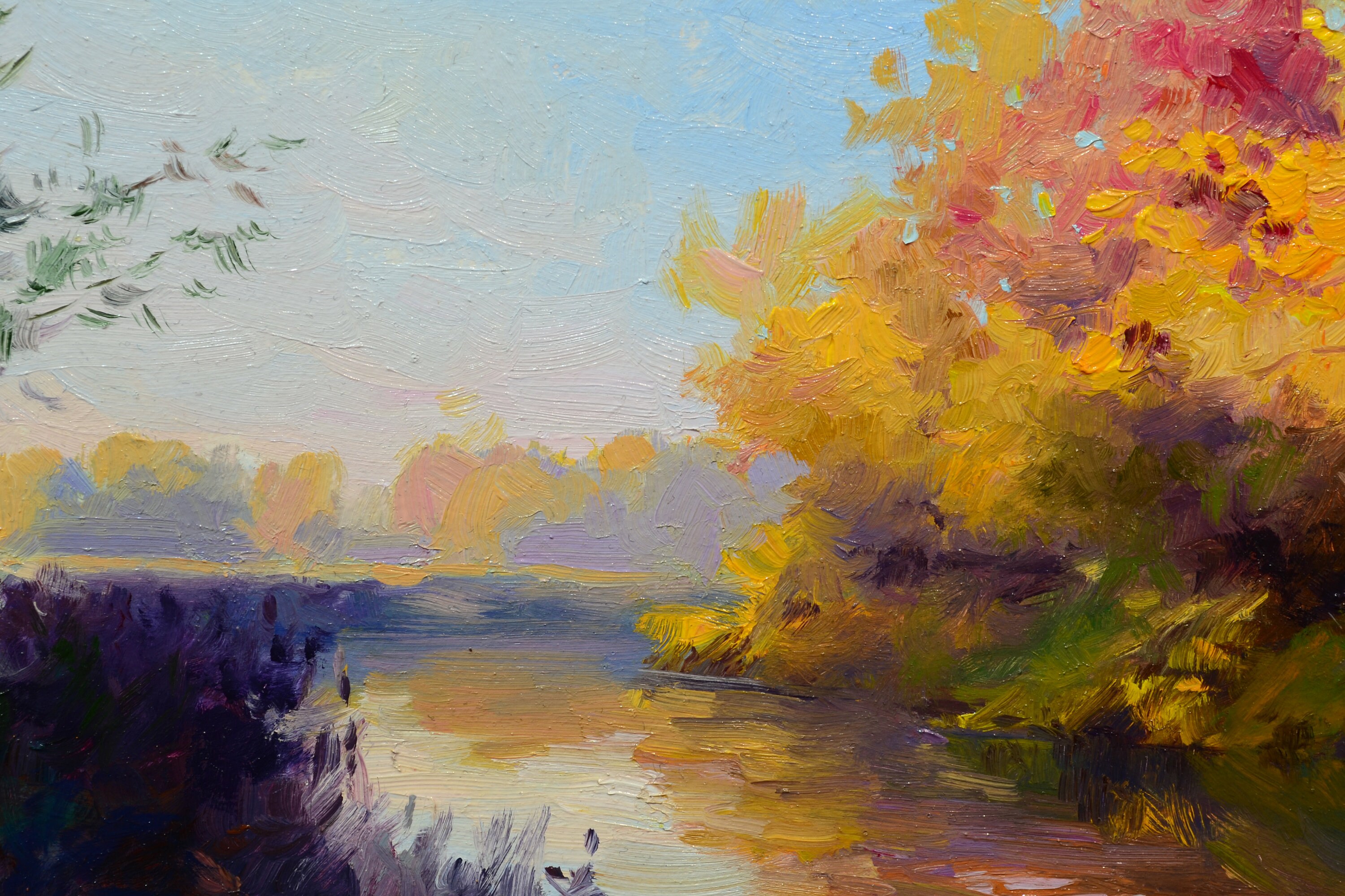 ORIGINAL OIL PAINTING, Realistic Painting, Oil Painting, Autumn ...