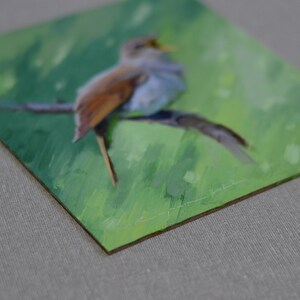 ORIGINAL OIL PAINTING Bird Drawing, Realistic Painting, Bird Painting ...