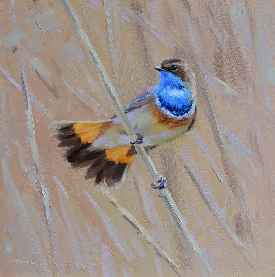 ORIGINAL OIL PAINTING, Realistic Painting, Oil Painting, Bird Painting ...