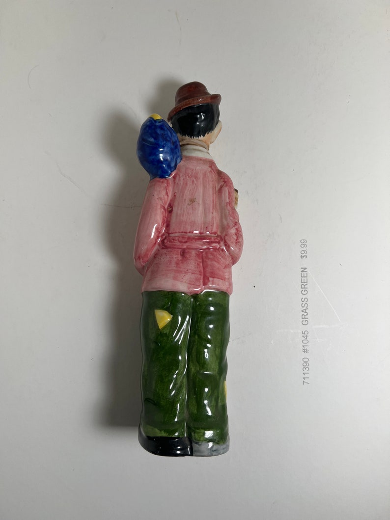 Ceramic Hobo Hand Painted Figure With Stick Multi Color Suit - Etsy