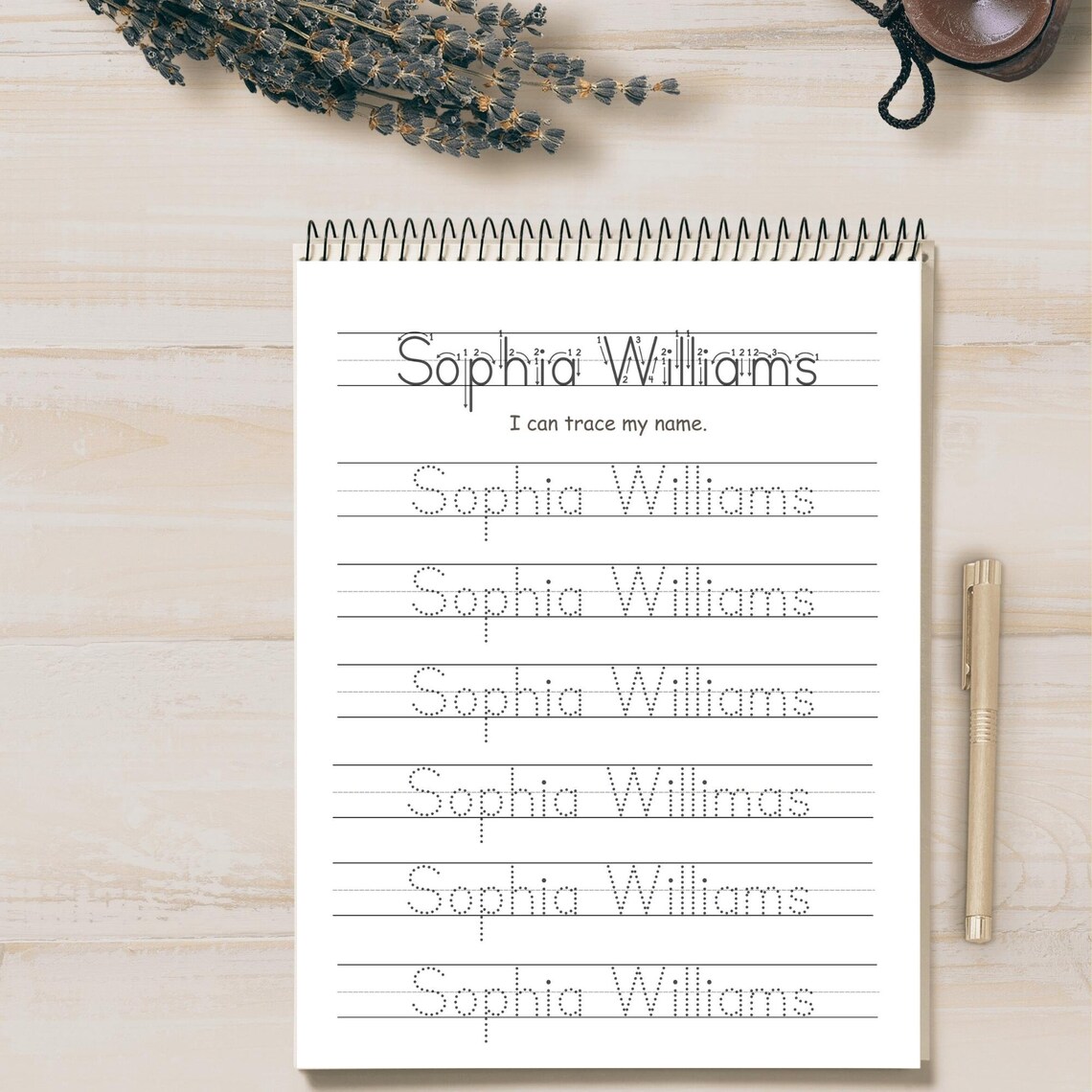 Custom Name Tracing Worksheet I Name Practice Worksheet I - Etsy