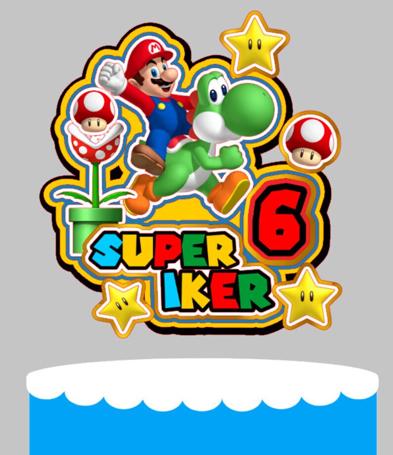 Mario Bros Cake Topper - Etsy