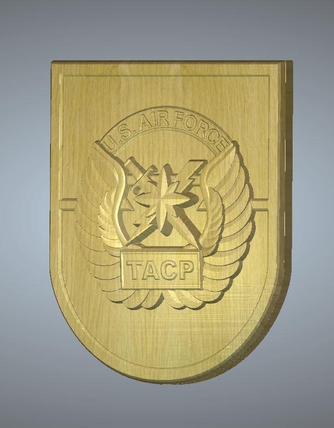 Air Force Tactical Air Control Party (TACP) Patch - 3D STL File for CNC ...