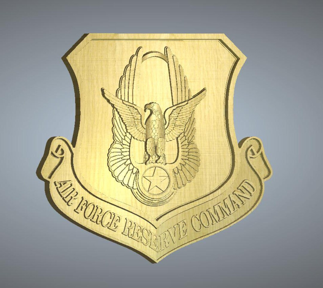 Air Force Reserve Command Patch - 3D STL for CNC or 3D Printer - Etsy