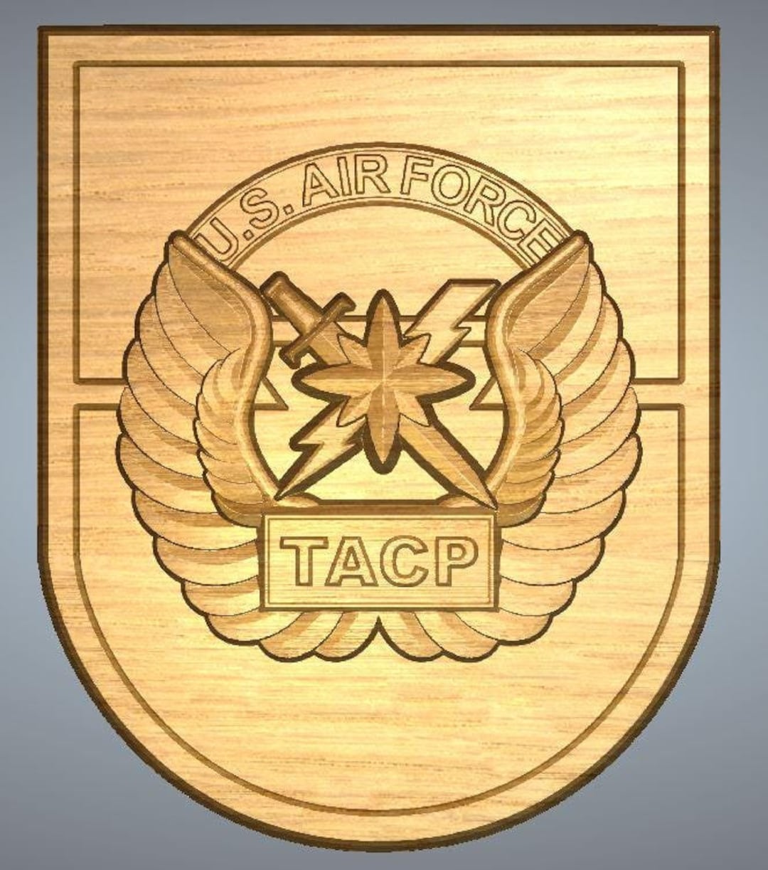 Air Force Tactical Air Control Party (TACP) Patch - 3D STL File for CNC ...
