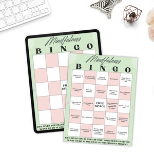 Mindfulness Bingo, Self Care Pdf, Mental Health Game, Well Being ...