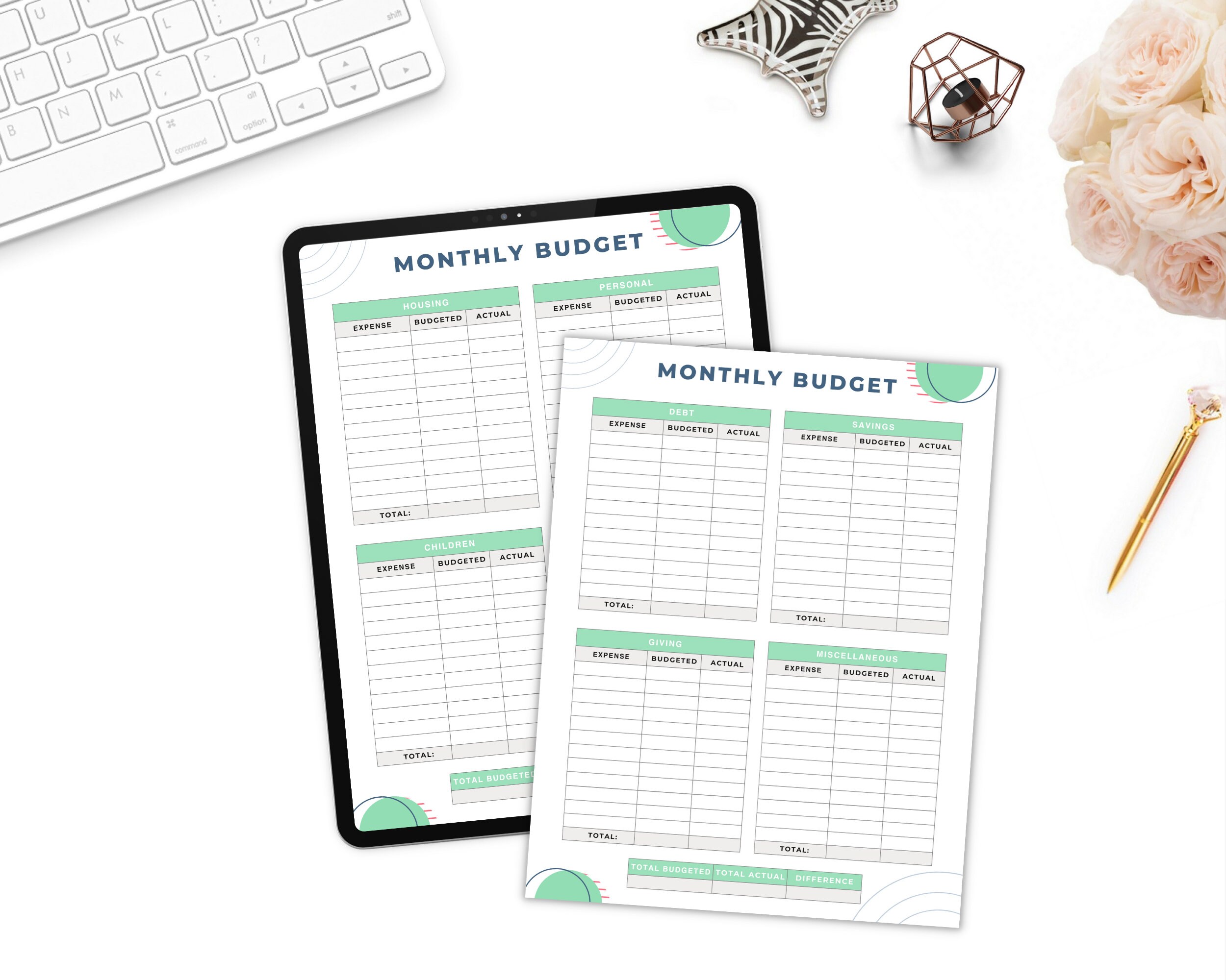 Monthly Budget Tracker Printable, Finance Planner, Budget Tracker ...