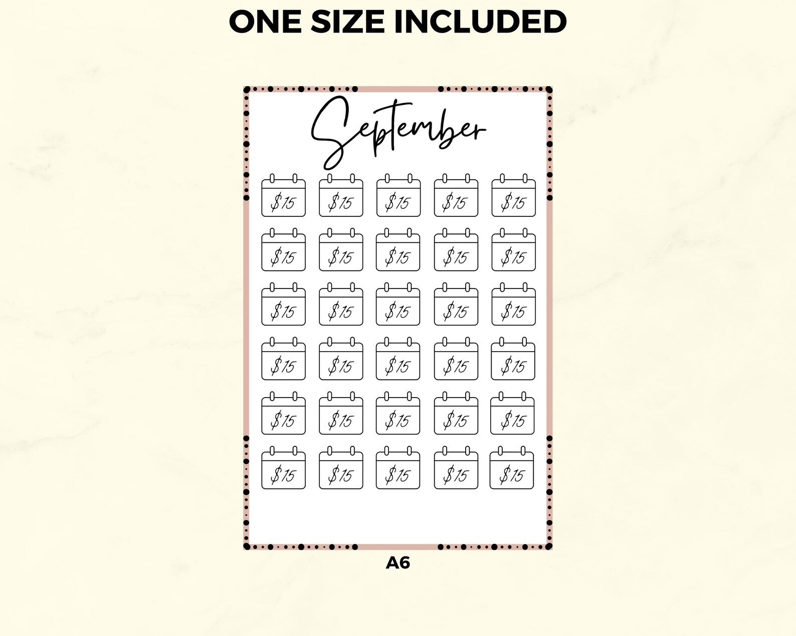 5K Savings Challenge: A6 Monthly Budget Tracker (PDF) - Etsy