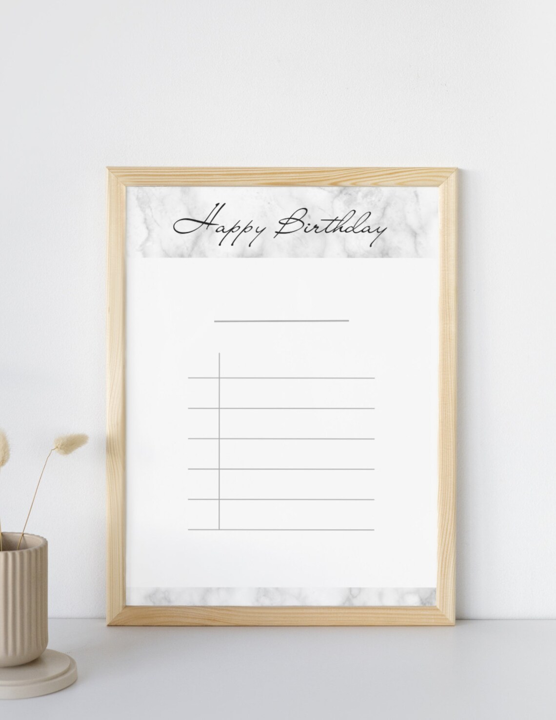 Birthday Printable PDF Calendar | A4 Editable Birthday List | Student ...