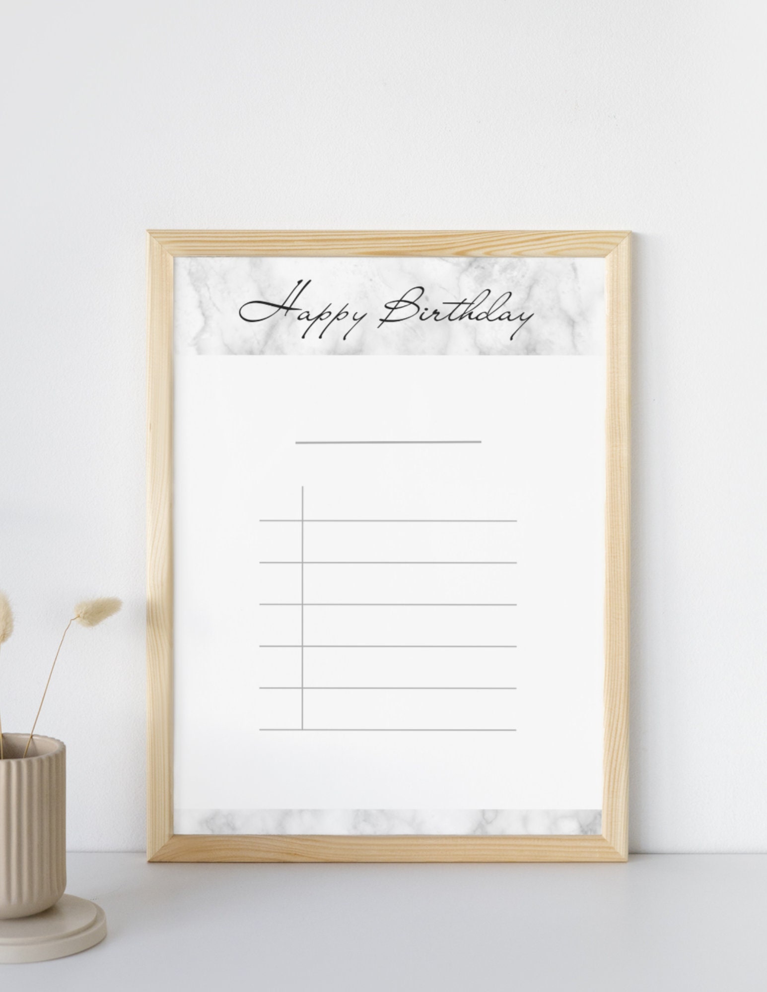 Birthday Printable PDF Calendar | A4 Editable Birthday List | Student ...