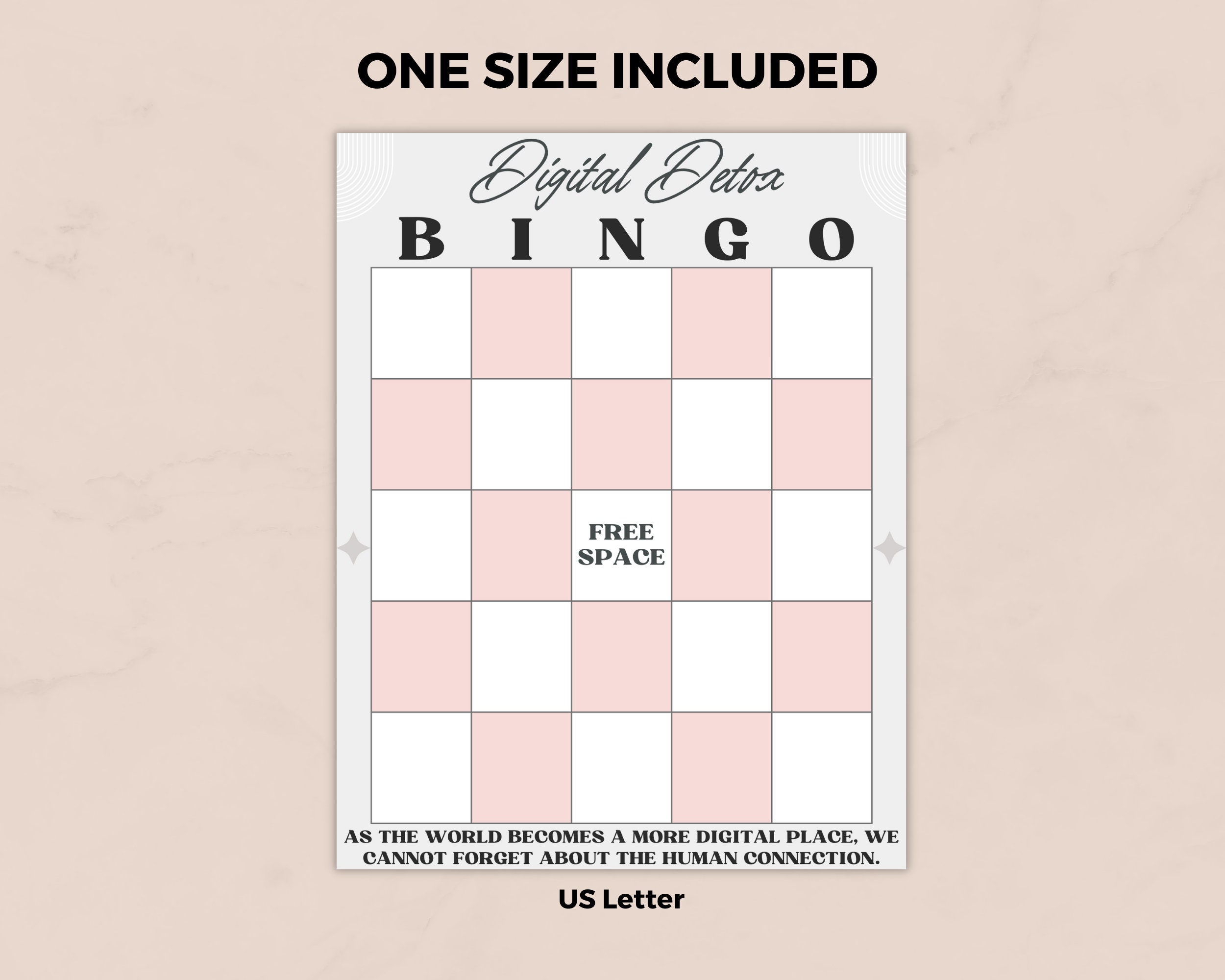 Digital Detox Bingo, Social Media Detox Printable, Digital Detox ...