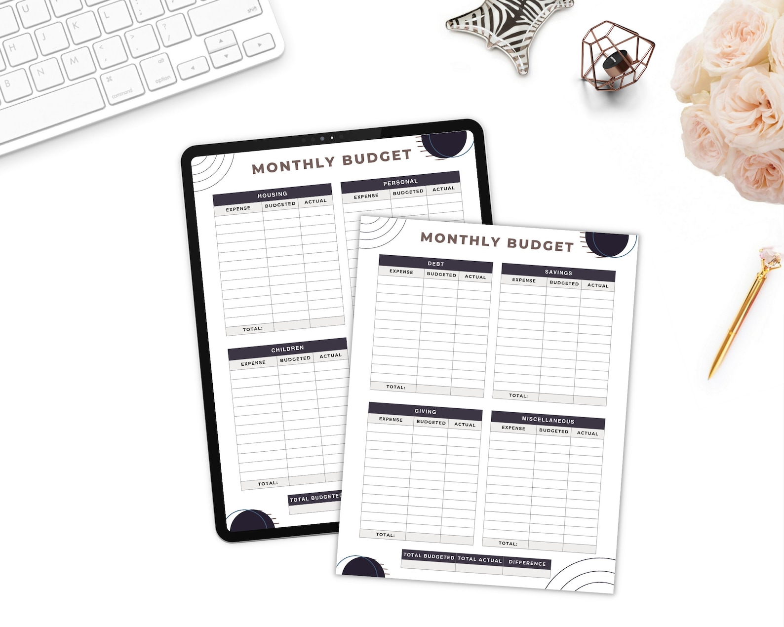 Monthly Budget Tracker Printable, Finance Planner, Budget Tracker ...