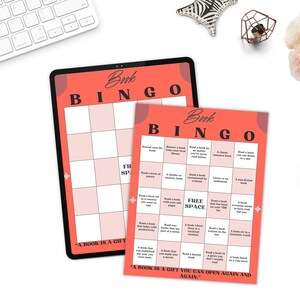 Book Bingo, Book Challenge, Reading Game Printable, Book Club Activity ...