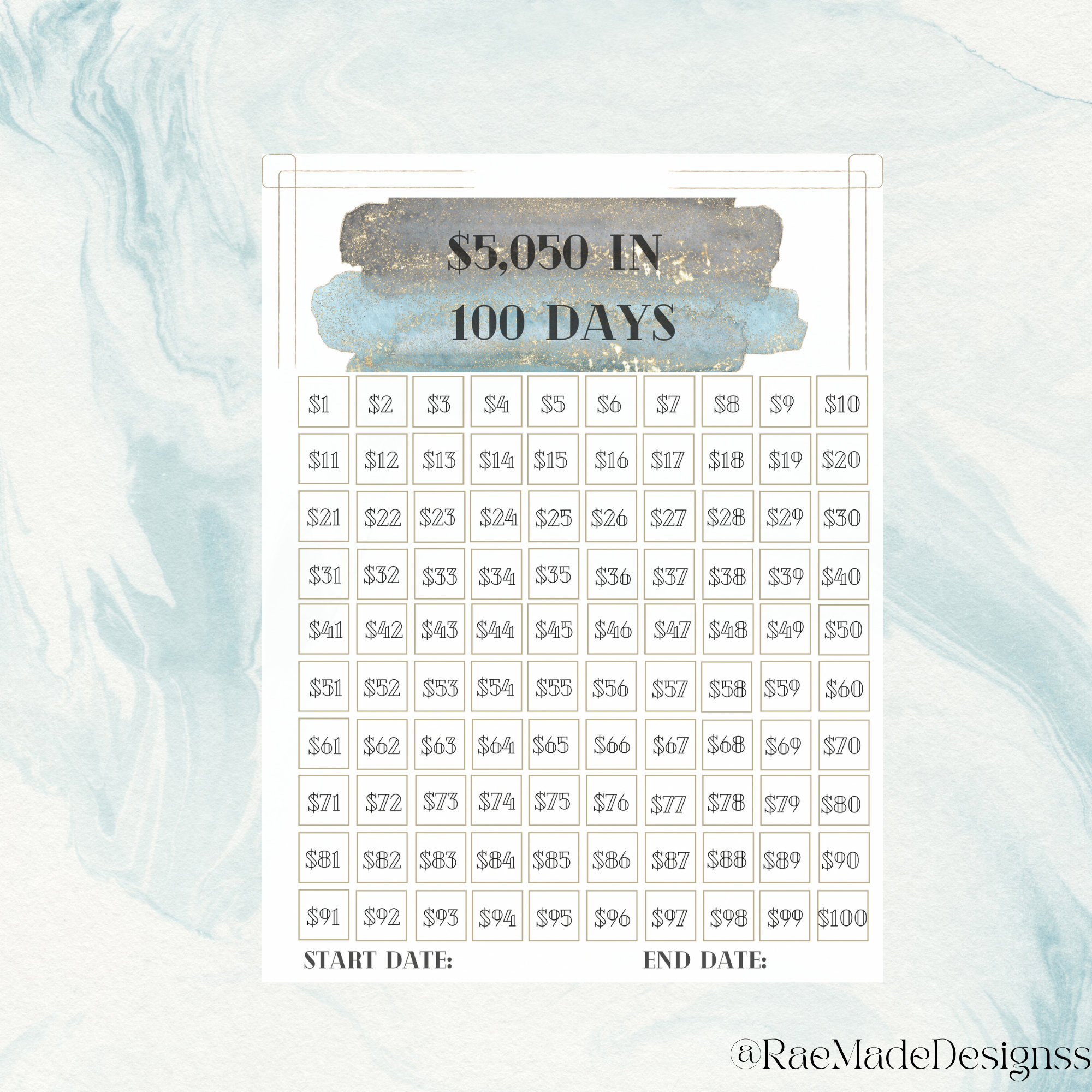 5050 Savings Challenge | 100 Envelope Challenge | Save Money Challenge ...