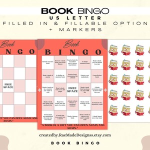 Book Bingo, Book Challenge, Reading Game Printable, Book Club Activity ...