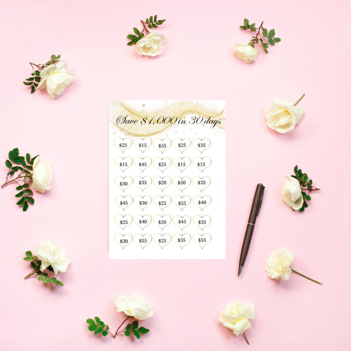 1000 Savings Tracker Save 1000 Savings Tracker 1000 Savings Challenge ...