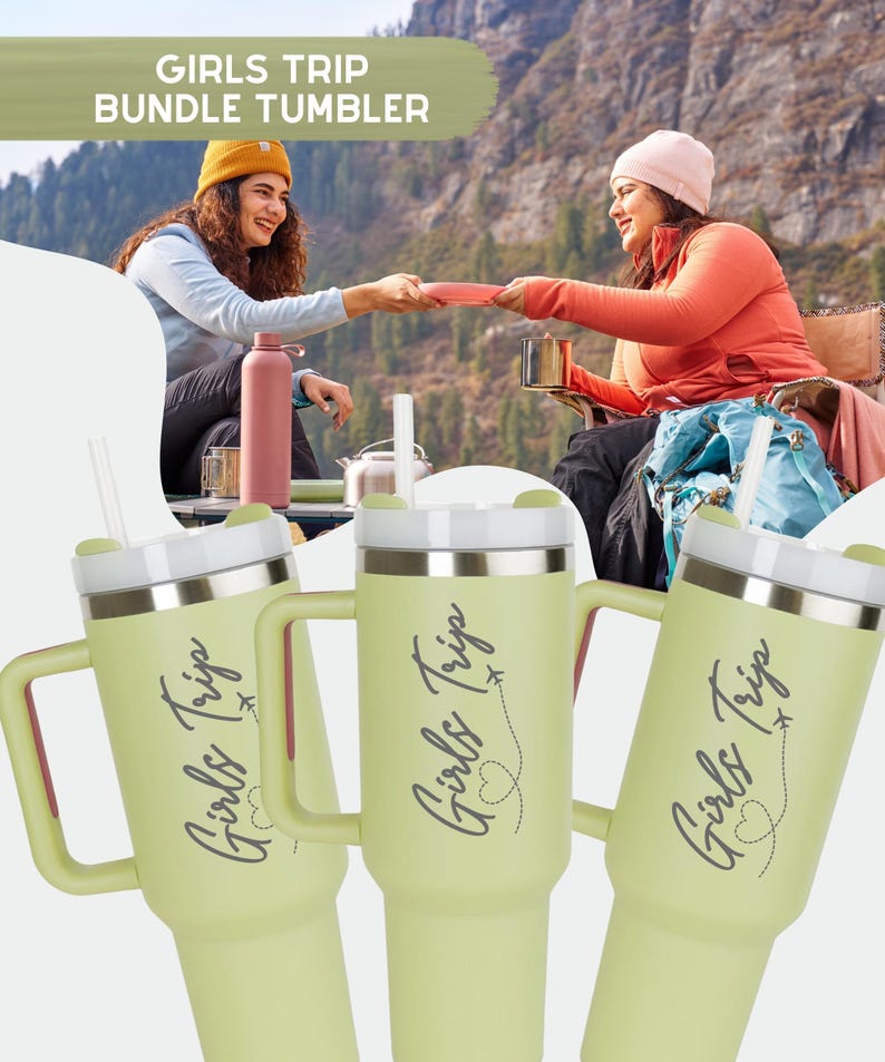 Engraved Stainless Steel Tumbler: Girls Trip Travel Mug - Etsy