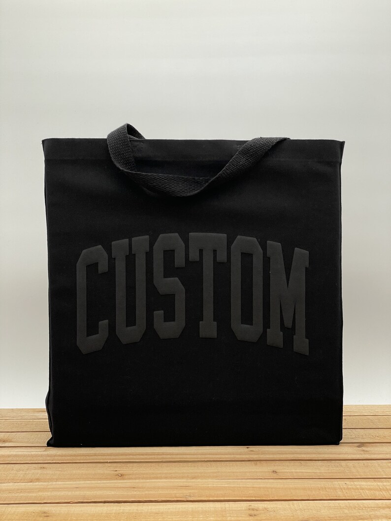 Custom PUFF Tote Bag, Puff Personalized Tote Bag, Bridesmaid Tote ...