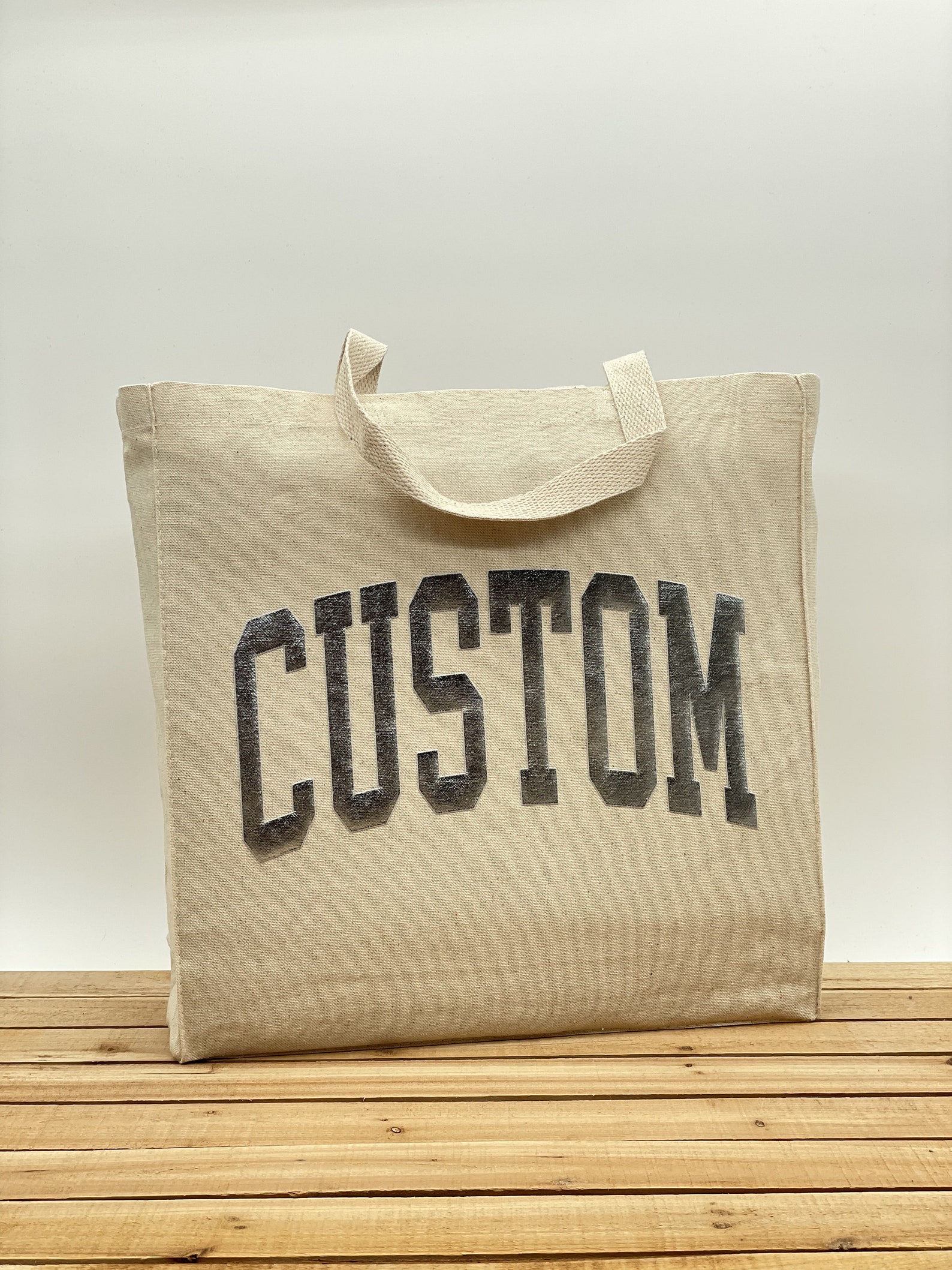Custom PUFF Tote Bag, Puff Personalized Tote Bag, Bridesmaid Tote ...