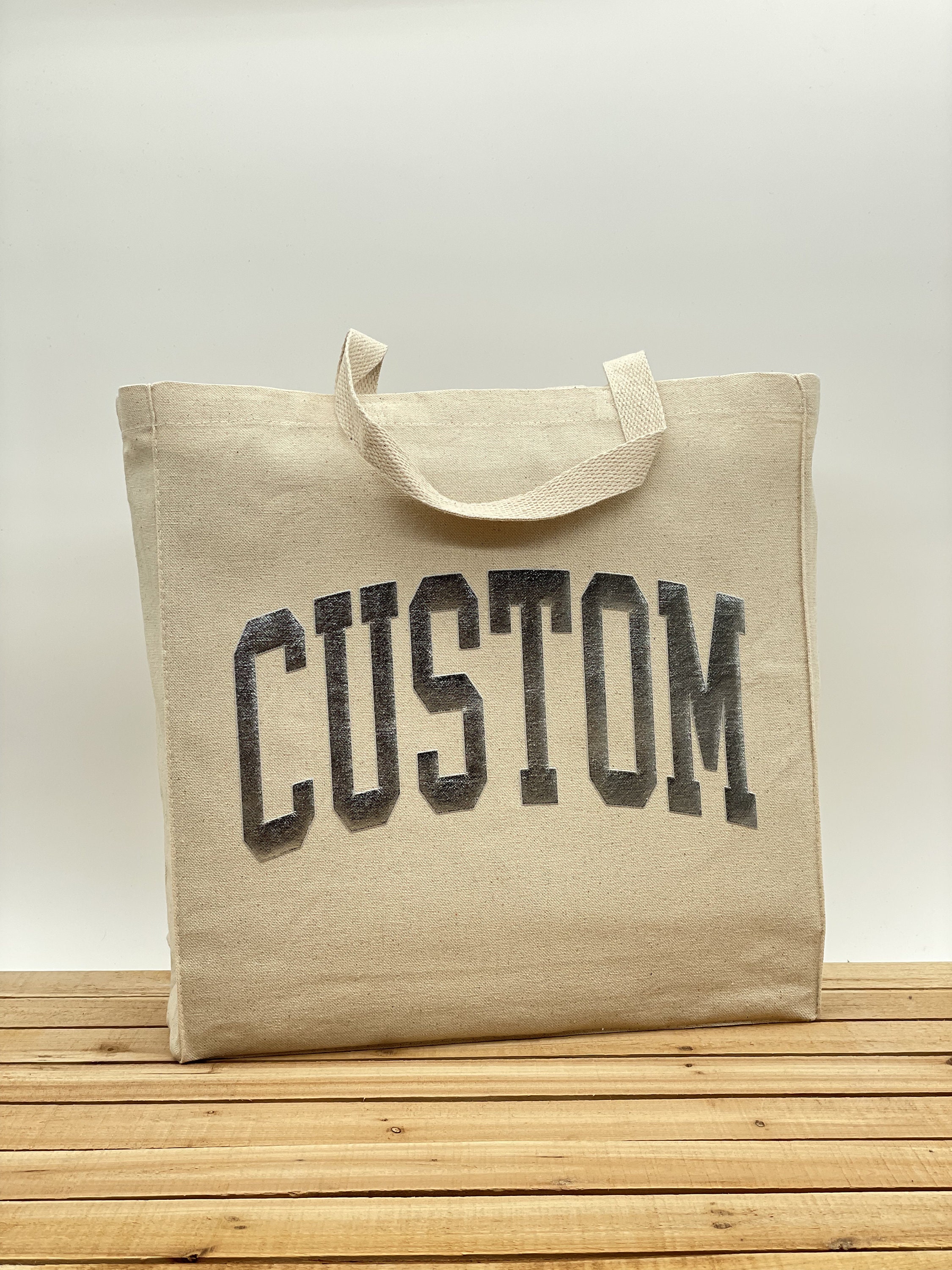 Custom PUFF Tote Bag, Puff Personalized Tote Bag, Bridesmaid Tote ...