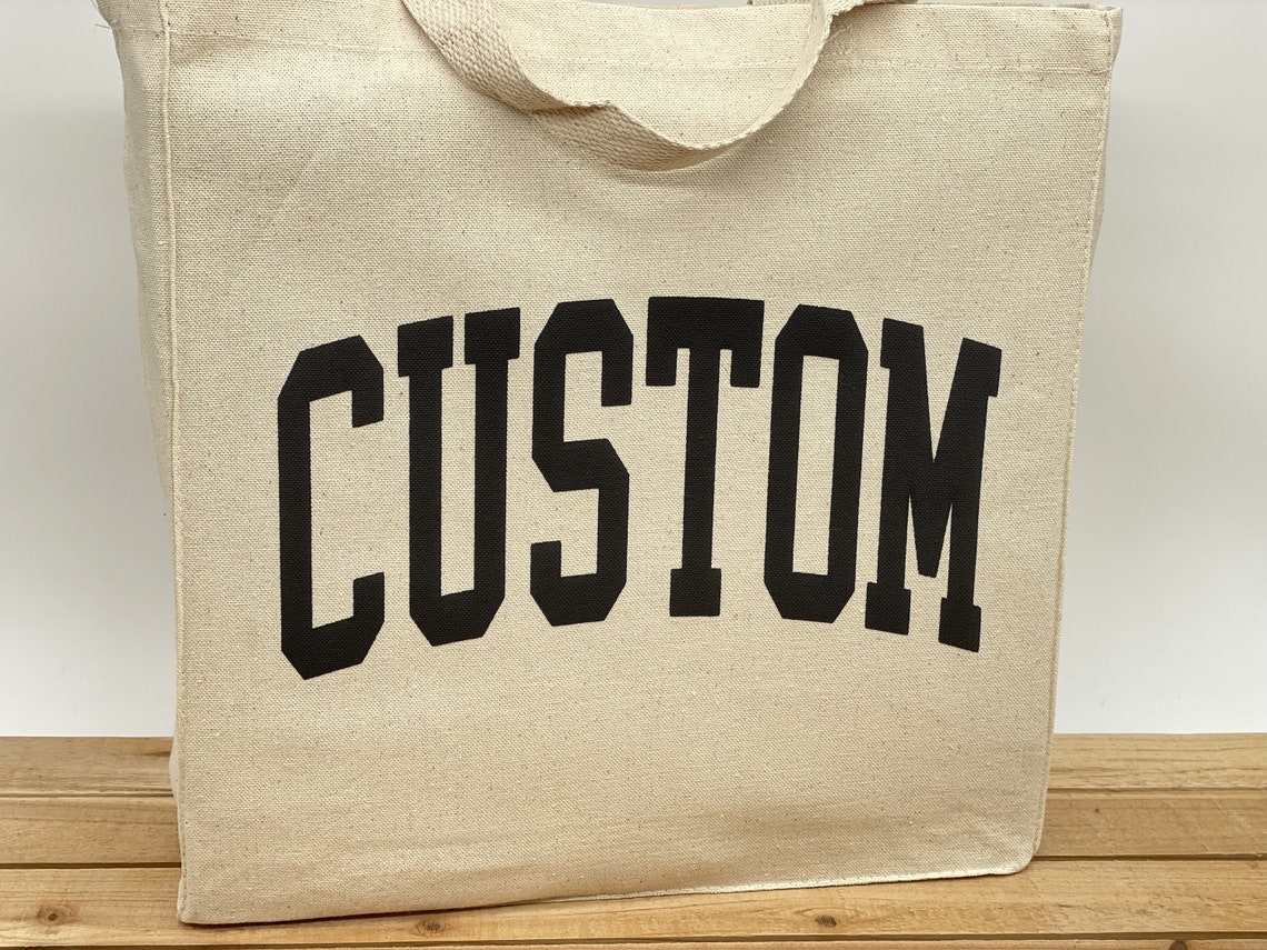 Custom PUFF Tote Bag, Puff Personalized Tote Bag, Bridesmaid Tote ...