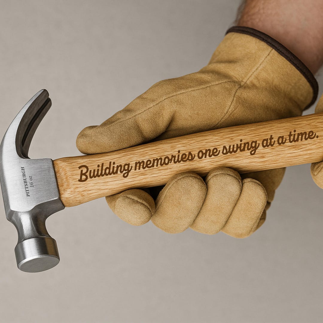 Personalized Hammer Gift: Engraved Wood Handle, Father's Day DIY Tool ...