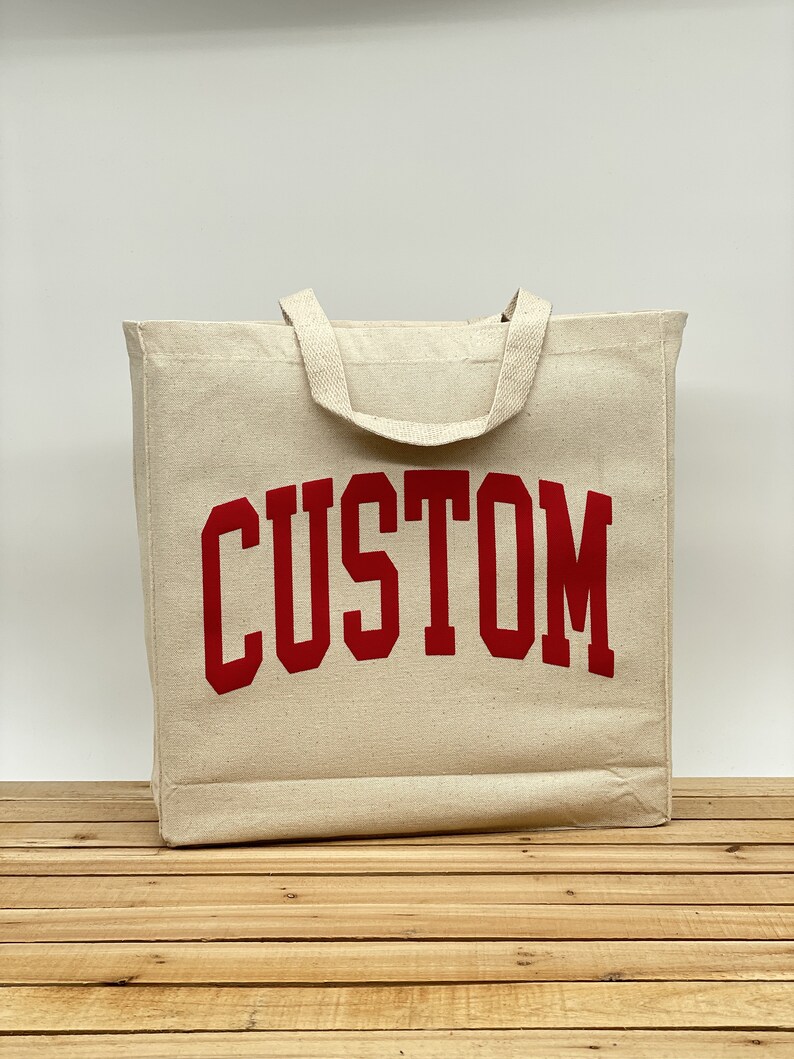 Custom PUFF Tote Bag, Puff Personalized Tote Bag, Bridesmaid Tote ...