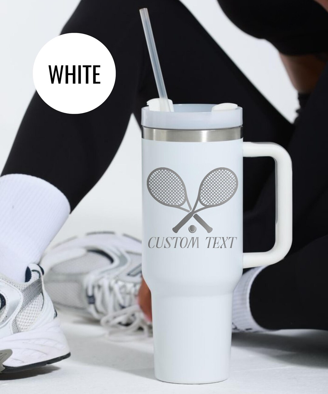 Custom Tennis Racket Name Engraved Laser Tumbler Tennis Customized ...