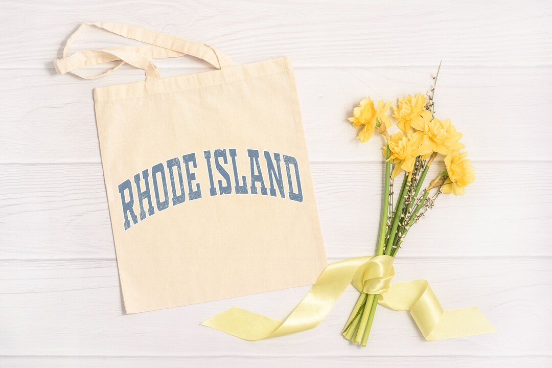 Rhode Island Tote Bag, Rhode Island Souvenir, Canvas Tote Bag, Reusable ...