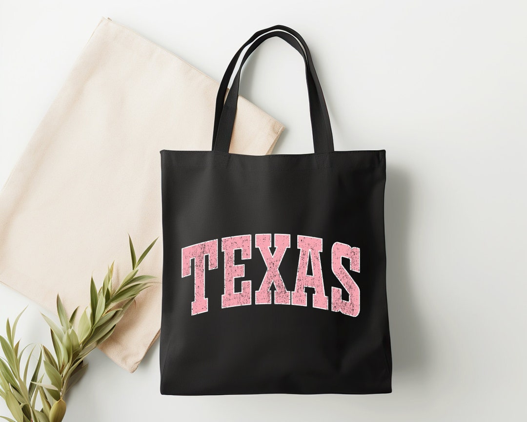 Texas Tote Bag, Texas Reusable Bag, Canvas Tote Bag, Texas Shoulder ...