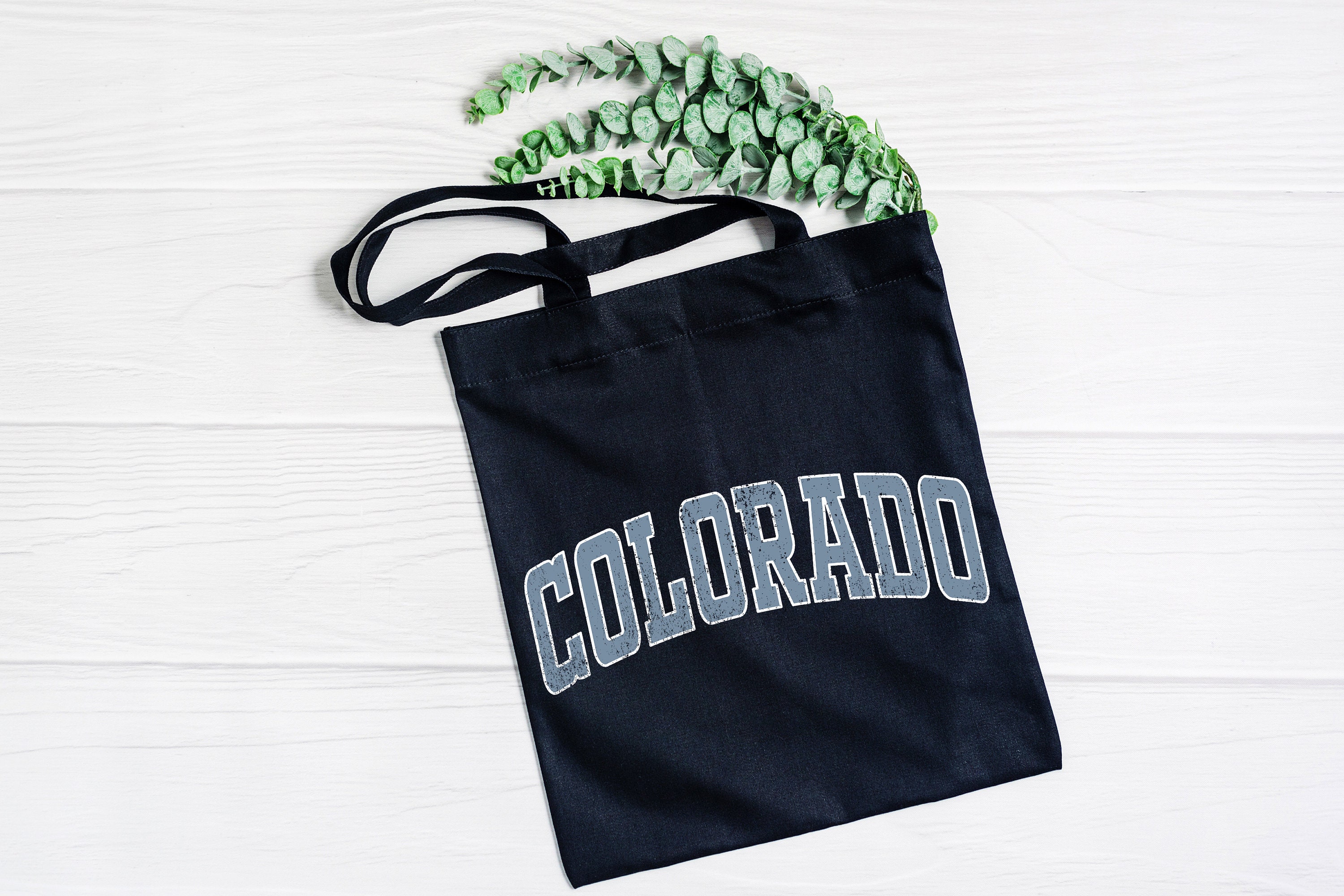Colorado Canvas Tote Bag, Denver Tote, Colorado State Tote, Ski Tote ...