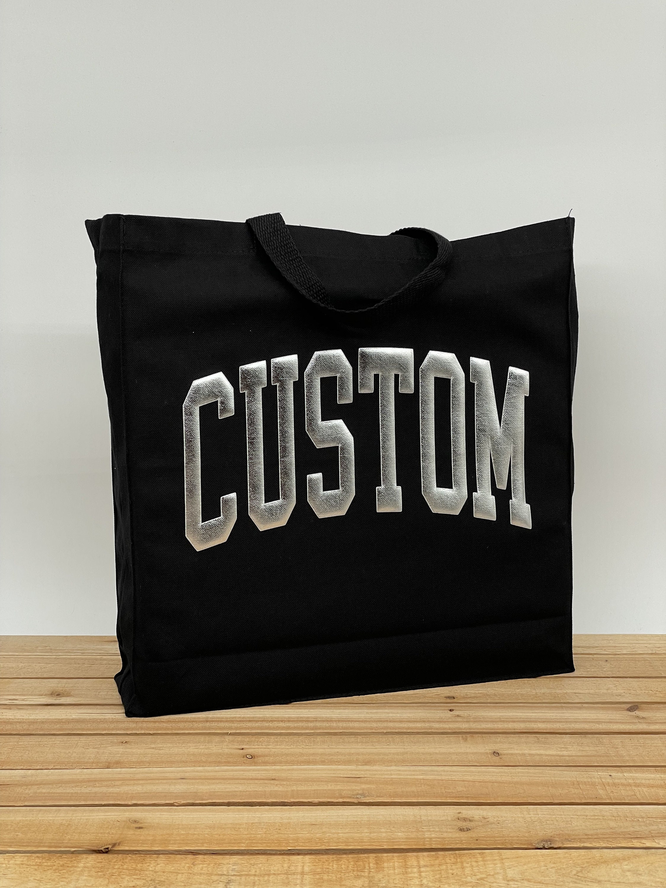 Custom PUFF Tote Bag, Puff Personalized Tote Bag, Bridesmaid Tote ...