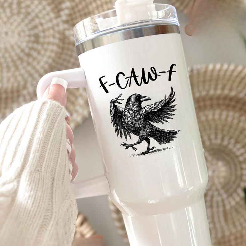 Funny Raven Tumbler - Etsy